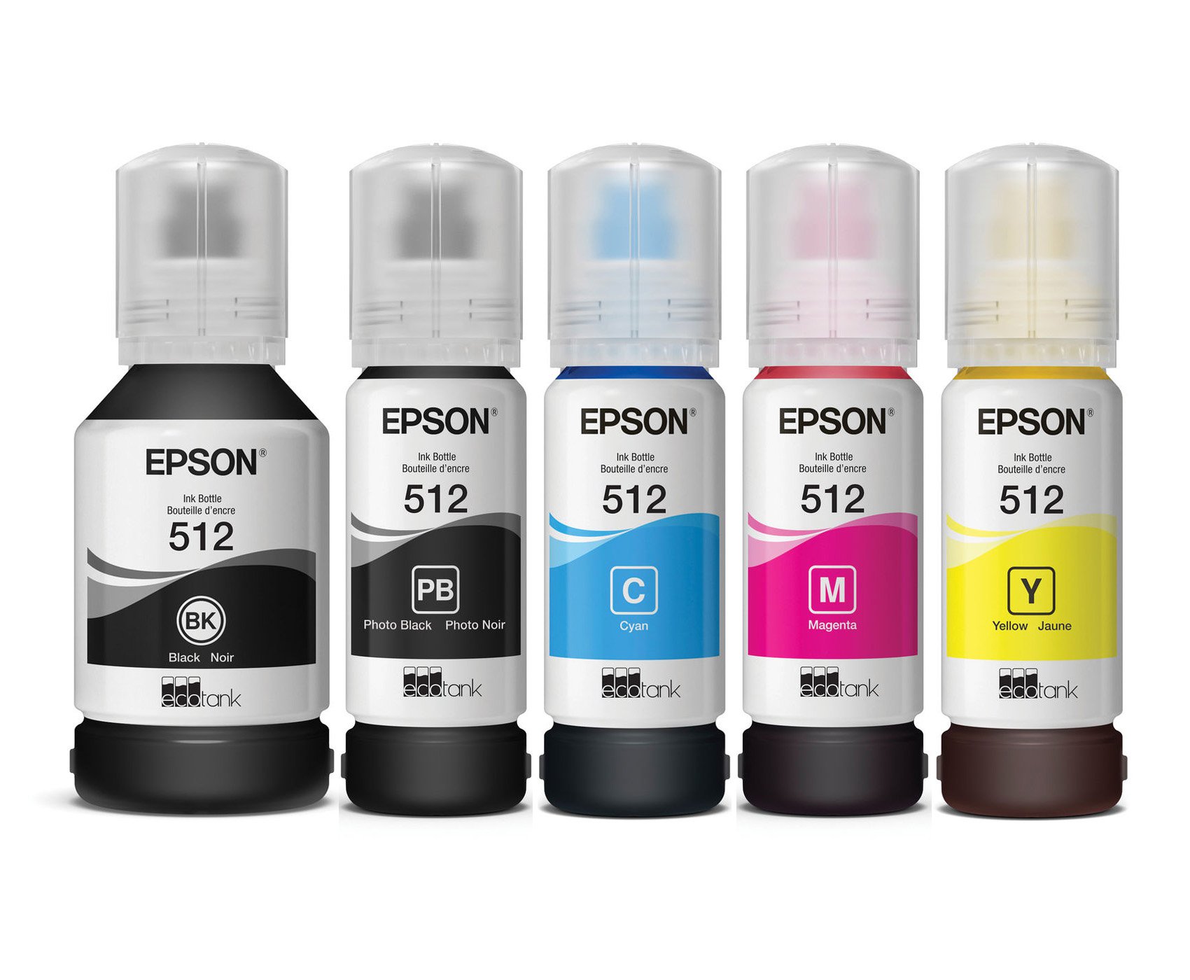 Epson EcoTank 105 / 106 / T512 Pigment- & Dye-Based Ink ...