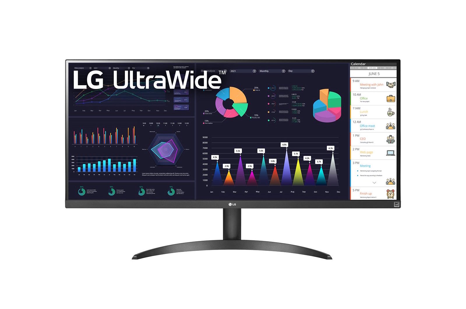 LG UltraWide 34WQ500 34" UW-FHD Ultra-Wide Monitor (2022 ...